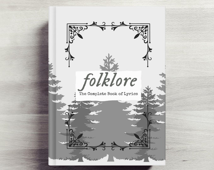Folklore Lyrics Book Printable Taylor Swift Poster Scrapbook Book Pages ...