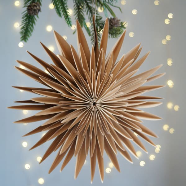 Paper Star Ornament - Etsy UK