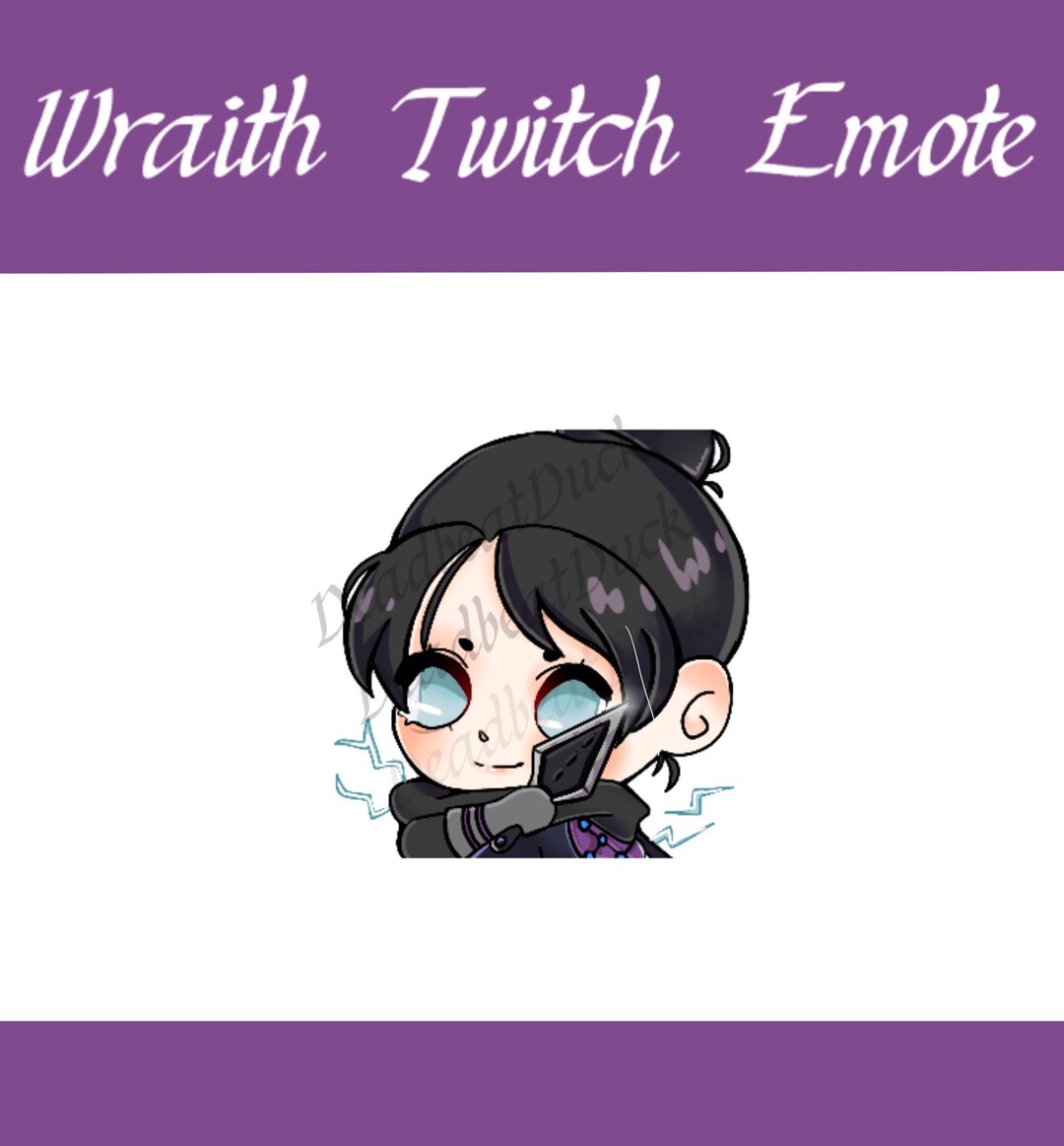 Wraith Apex Legends Twitch Emote premade digital PNG File - Etsy