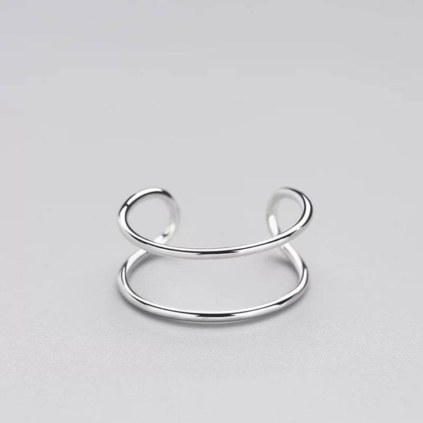Double Band Ring - Etsy