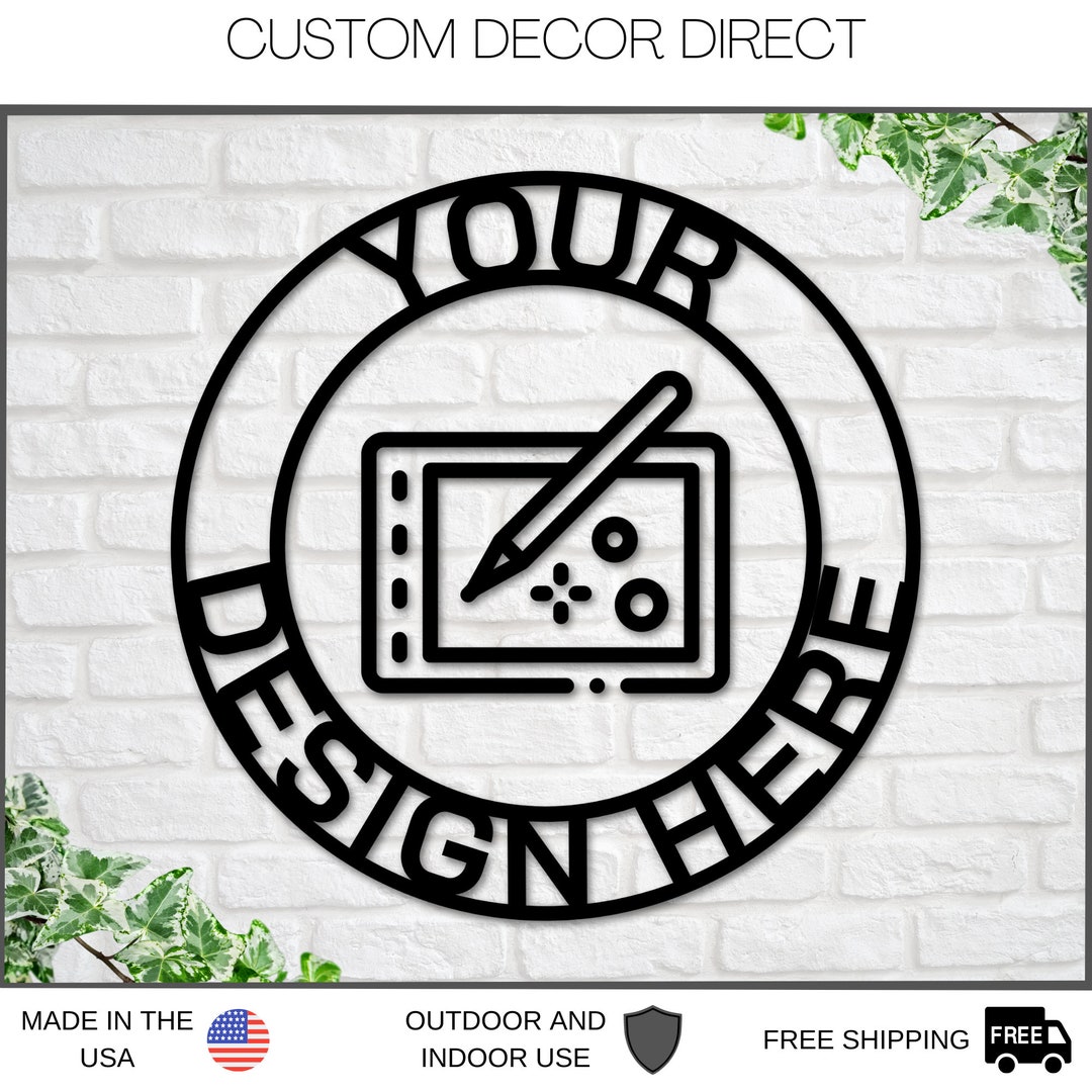 Custom Sign, Your Custom Text Metal Sign, Your Logo Here Sign, Metal ...