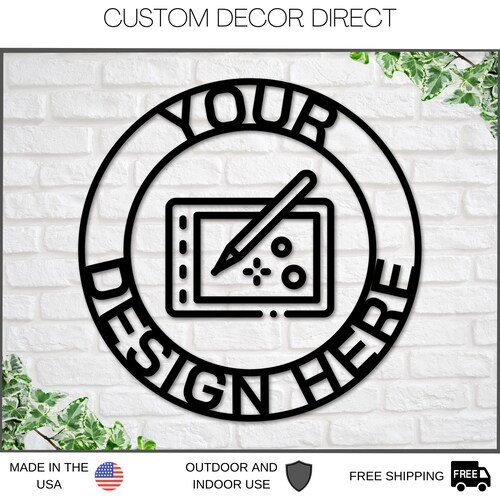 Custom Design Metal Sign Personalized Metal Sign Custom Logo - Etsy