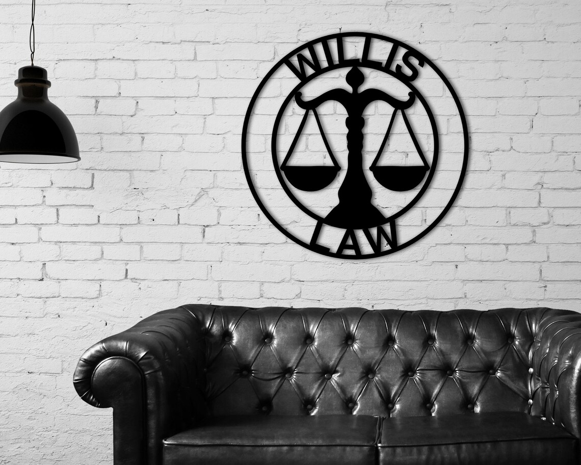 Custom Law Firm Metal Sign Personalized Lawyer Sign Lawyer - Etsy