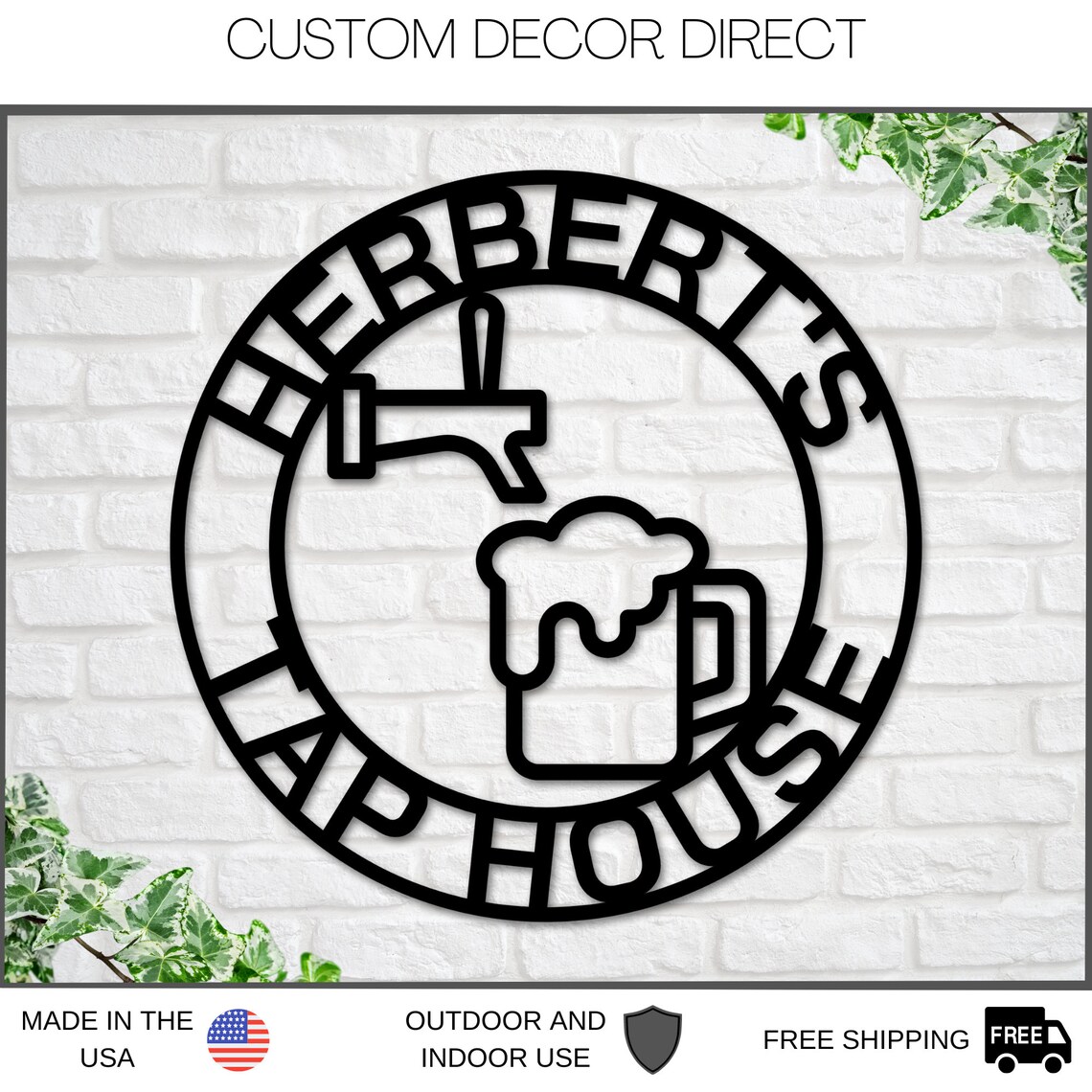 Beer Tap Sign Personalized Bar Sign Bar Signs Personalized - Etsy