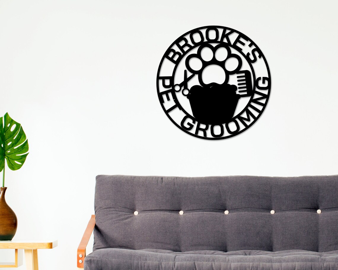 Pet Grooming Sign Pet Groomer Sign Dog Grooming Sign | Etsy