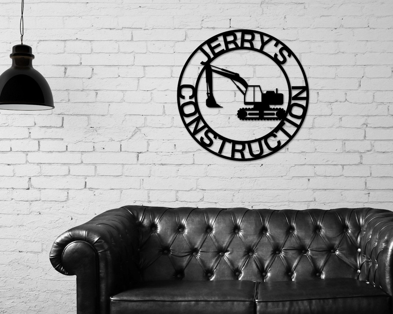 Construction Themed Nursery Sign Excavator Name Sign Metal | Etsy