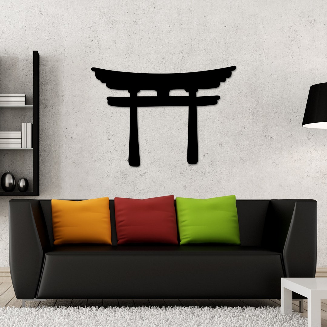 Torii Gate Wall Art, Torii Gate Decor, Japanese Metal Wall Decor ...