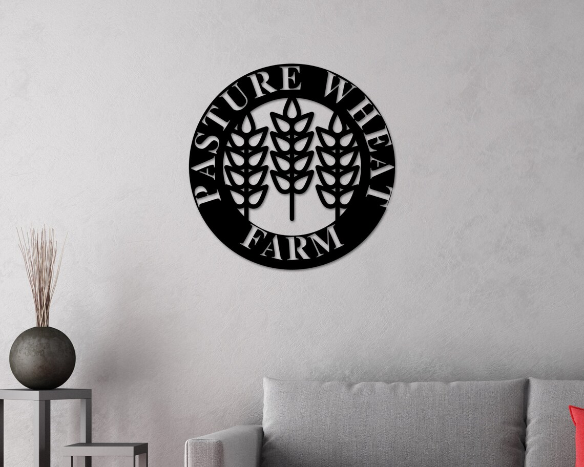 Wheat Field Custom Sign Farmer Sign Metal Farm Sign - Etsy