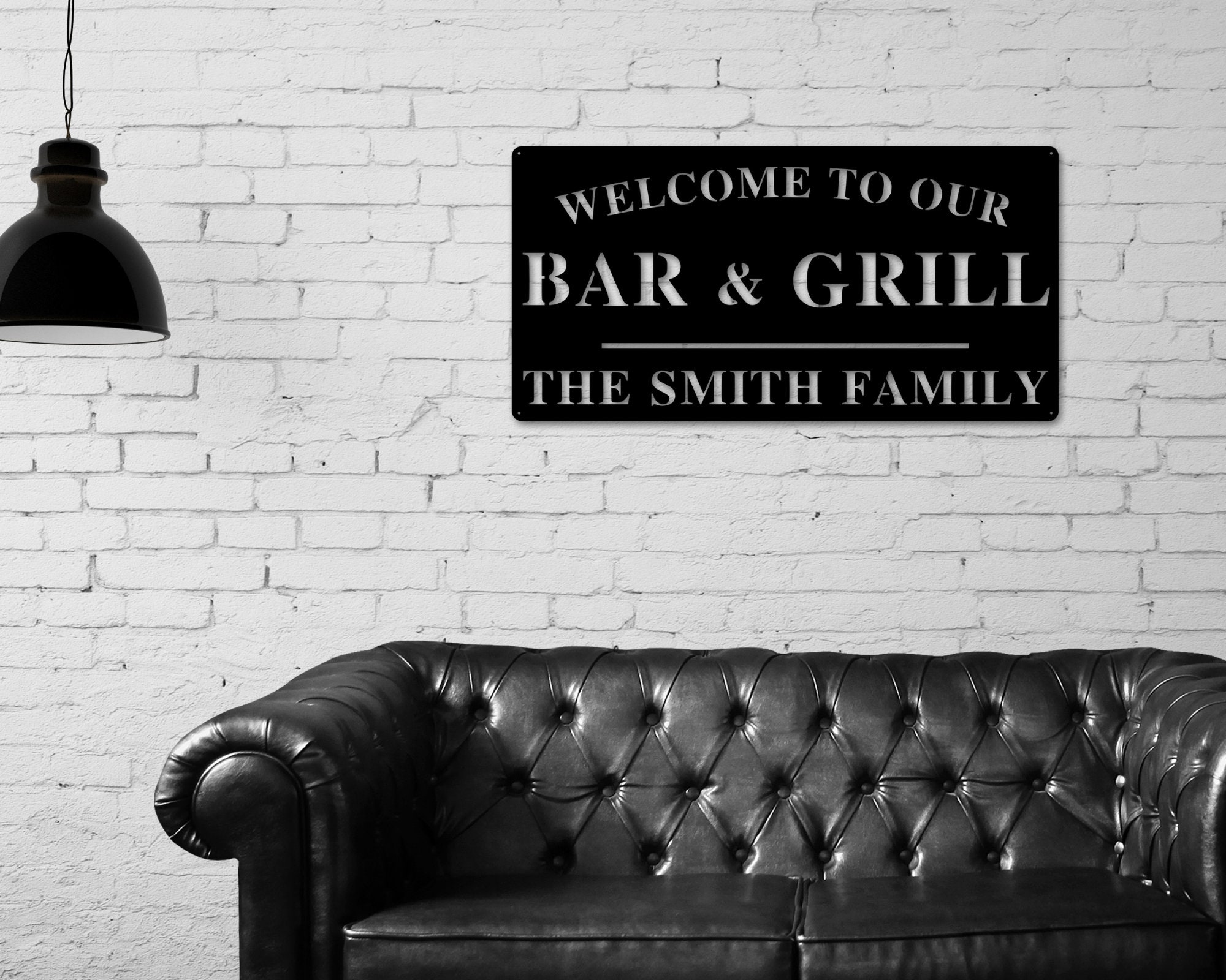 Welcome to Our Bar and Grill Sign Personalized Bar and Grill - Etsy