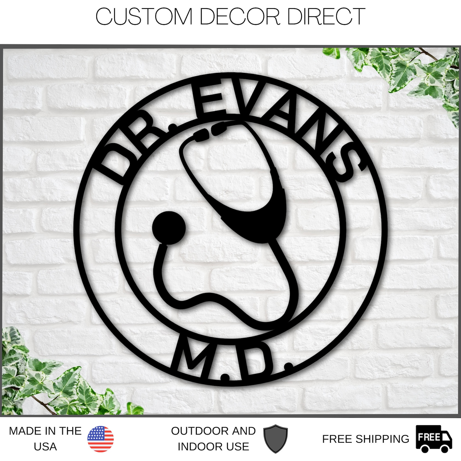 Personalized Doctor Sign, Custom Doctor Metal Sign, Doctor's Office ...