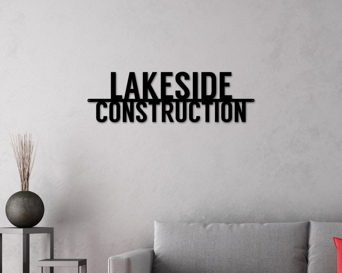 Metal Sign, Construction Sign, Contractor Sign, Business Sign, Small ...