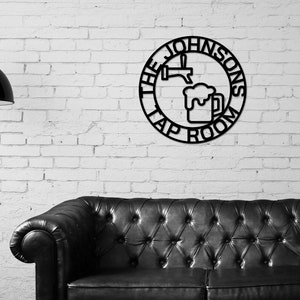 Beer Tap Sign, Personalized Bar Sign, Bar Signs, Personalized Signs ...