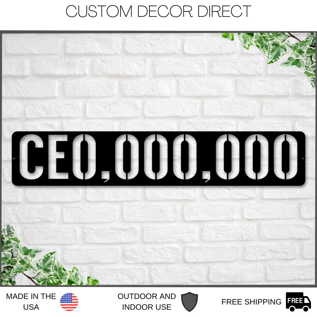 Motivational Sign, Entrepreneur Sign, CEO Sign, Sign for Entrepreneur ...