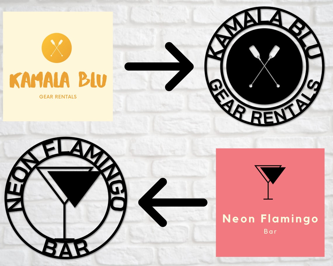 Custom Logo Sign Your Logo Metal Sign Business Logo Sign - Etsy