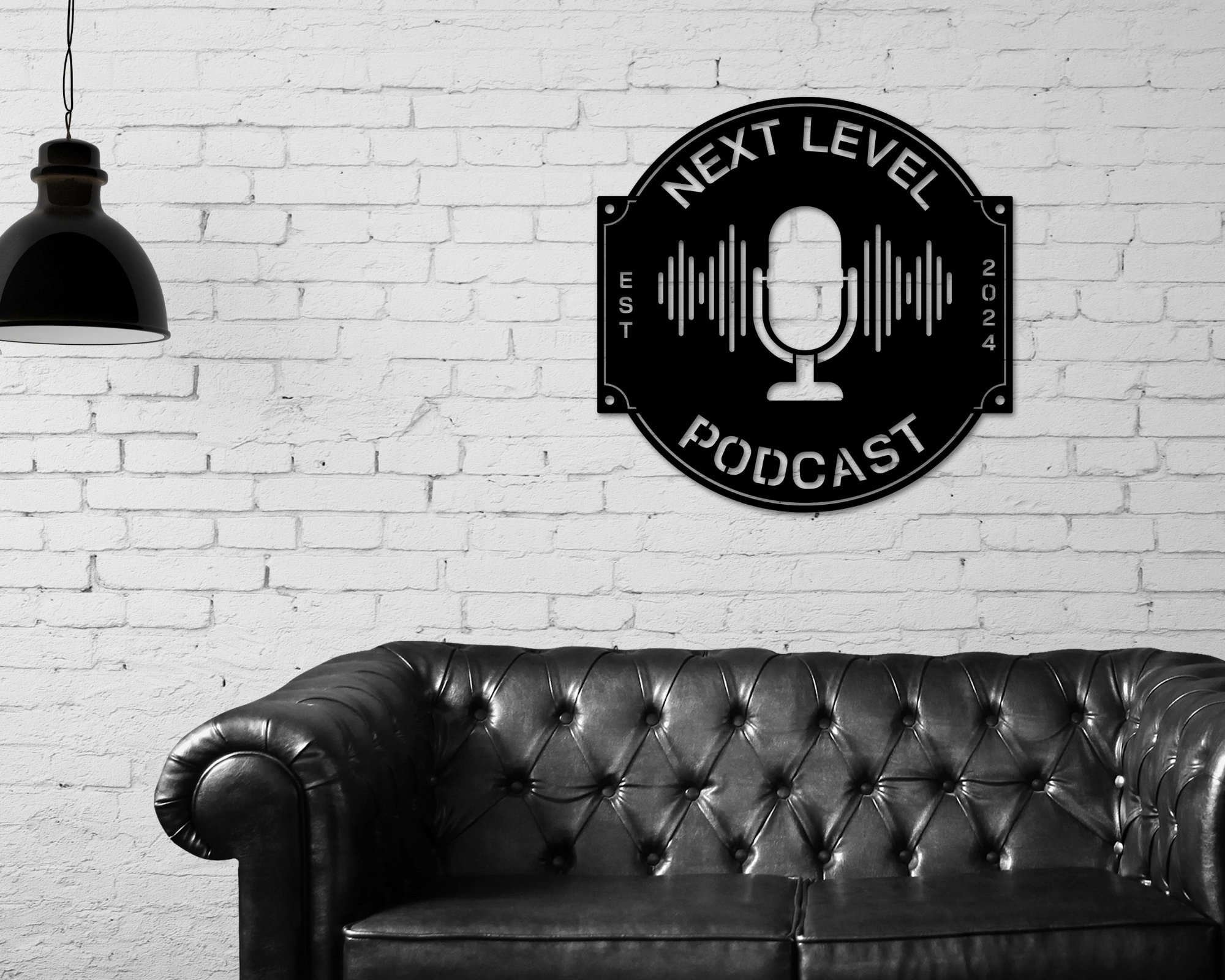Podcast Studio Sign, Podcast Room Sign, Podcast Logo, Metal Sign ...