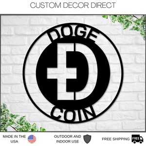 Dogecoin Sign, Metal Dogecoin Sign, Personalized Dogecoin, Custom ...