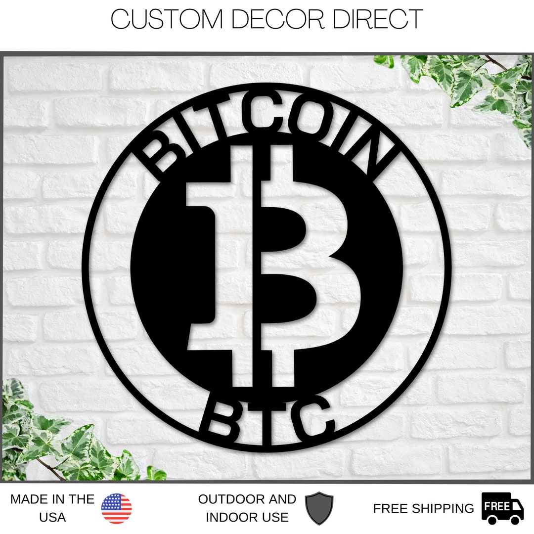 Bitcoin Sign, Metal Bitcoin Sign, Personalized Bitcoin, Custom ...