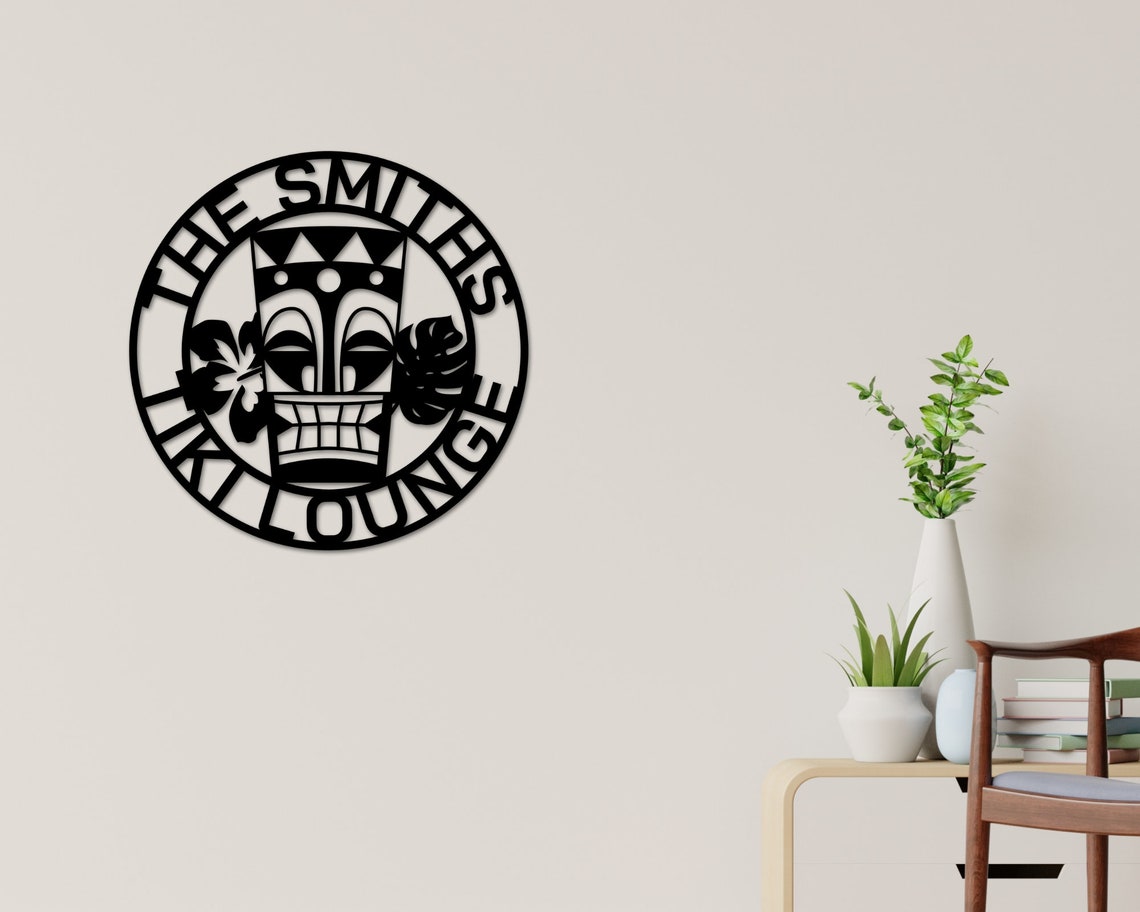 Custom Tiki Name Poolside Bar and Grill Metal Sign, Tiki Bar, Beach ...