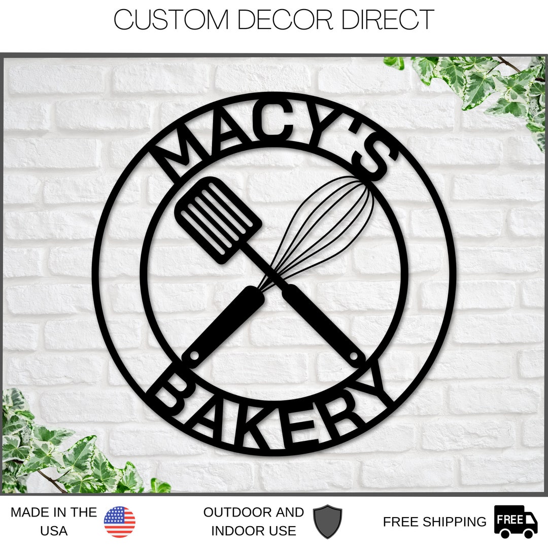 Bakery Sign, Bakery Shop Sign, Personalized Bakery Sign, Bakery Decor ...