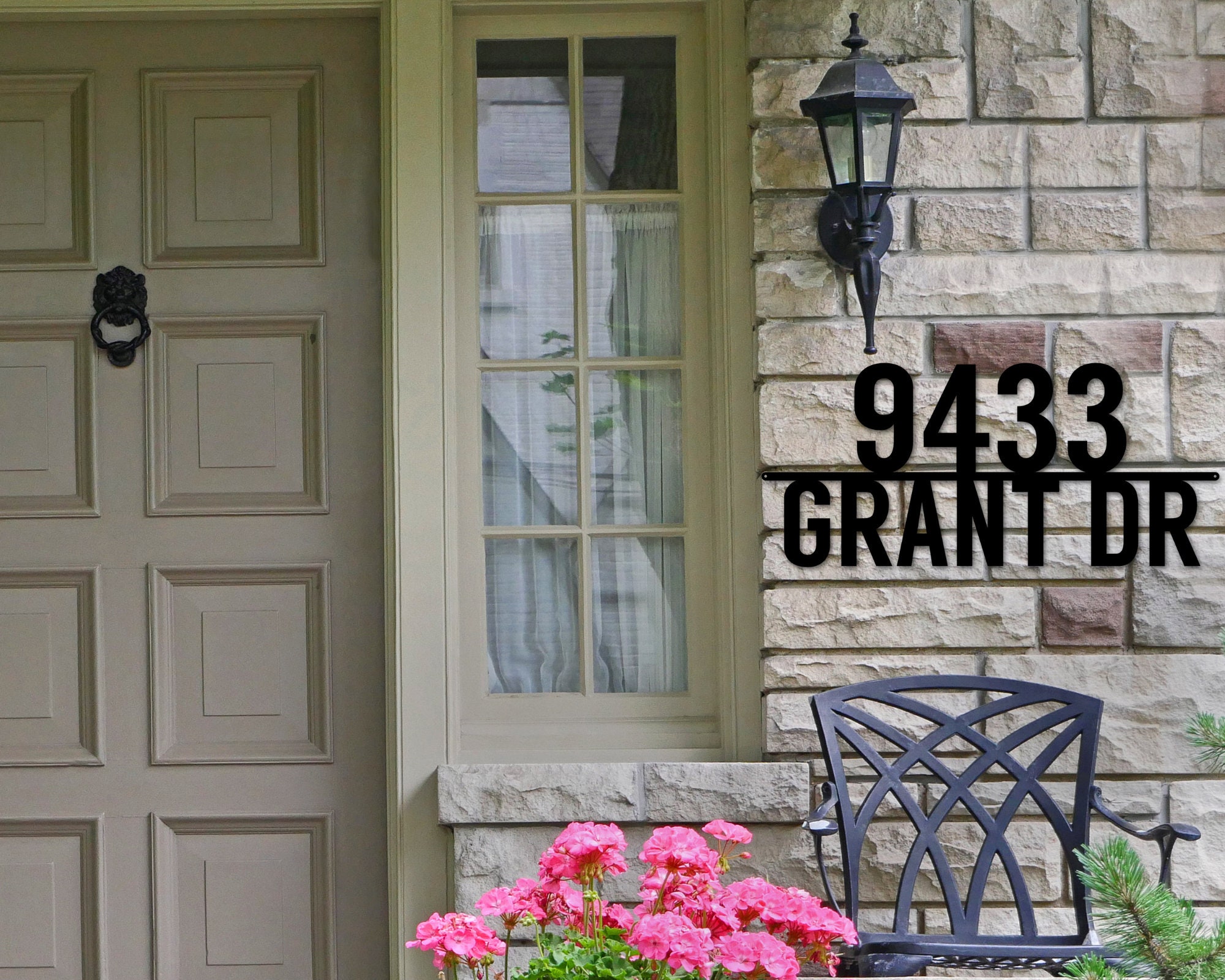 Metal Address Sign for House | Etsy