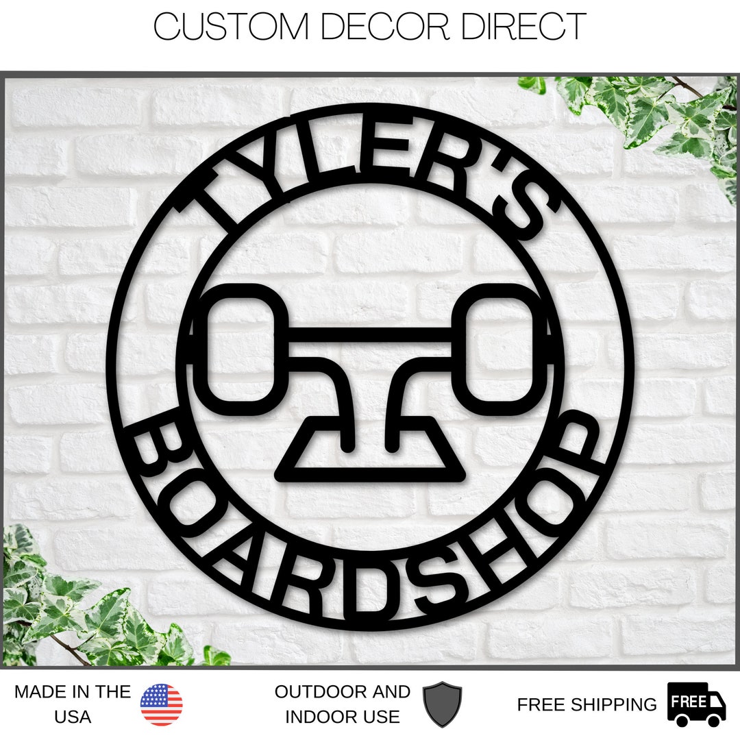 Skateboard Metal Sign, Skateboarding Sign, Skateboard Decor, Skater ...