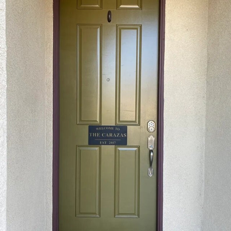 Welcome to Our Porch Sign Personalized Porch Name Sign - Etsy