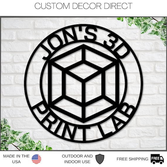 3D Print Sign Print Lab Sign 3D Printing Business Sign - Etsy