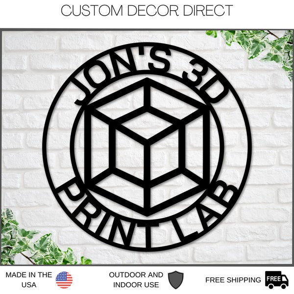 Metal 3d Printed Sign - Etsy