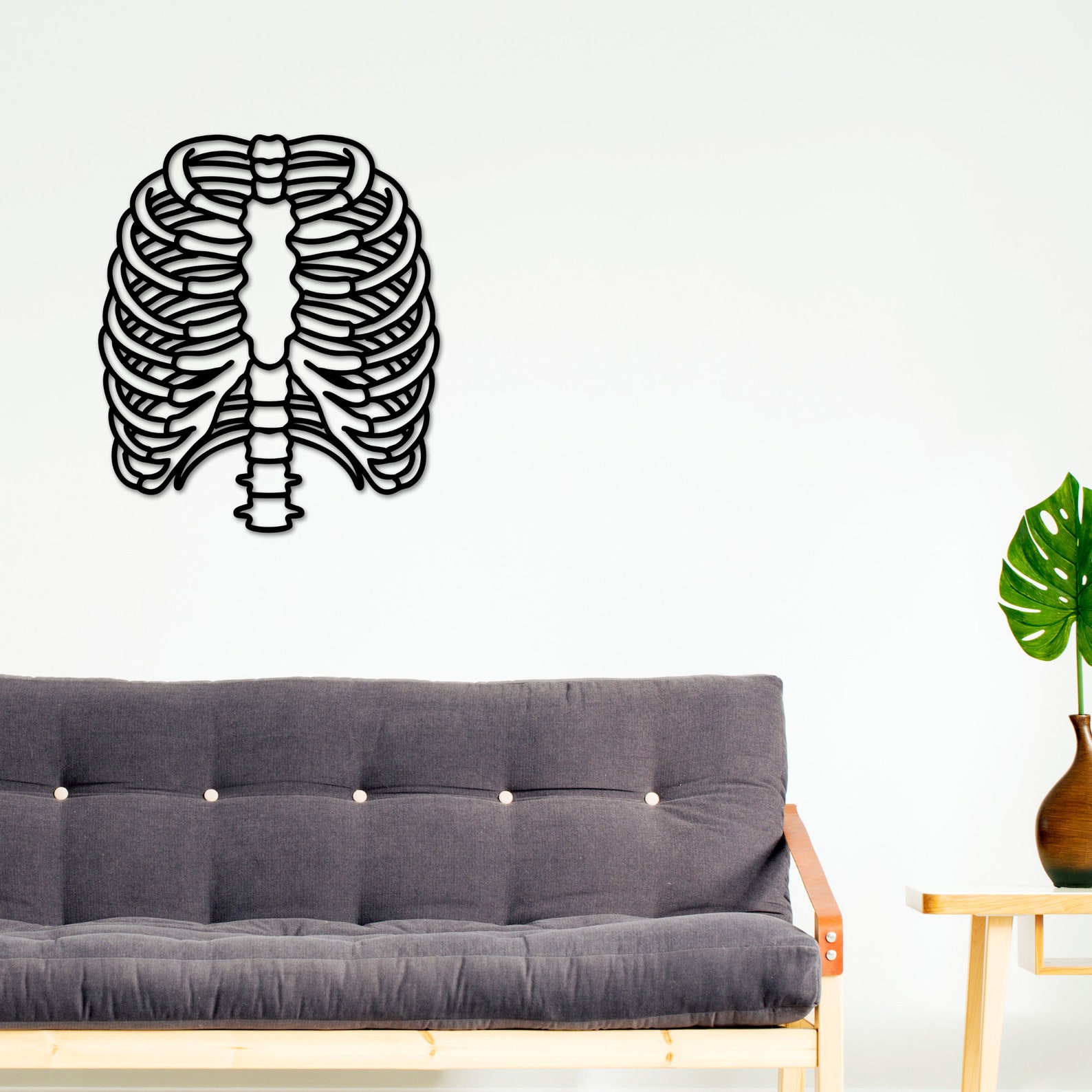 Skeleton Metal Wall Art, Bones Wall Art, Skull Wall Decor, Skeleton ...