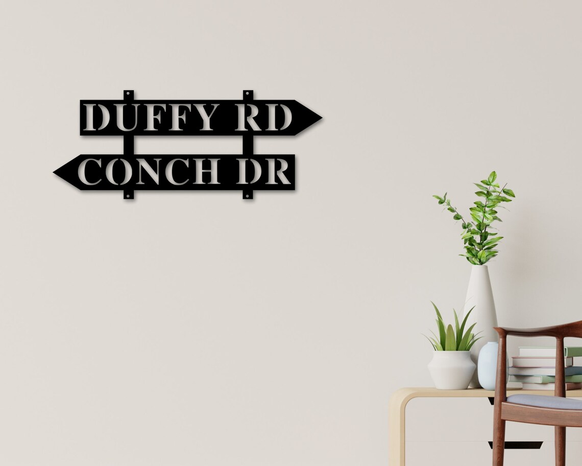 Metal Street Sign Custom Street Sign Custom Direction Sign | Etsy