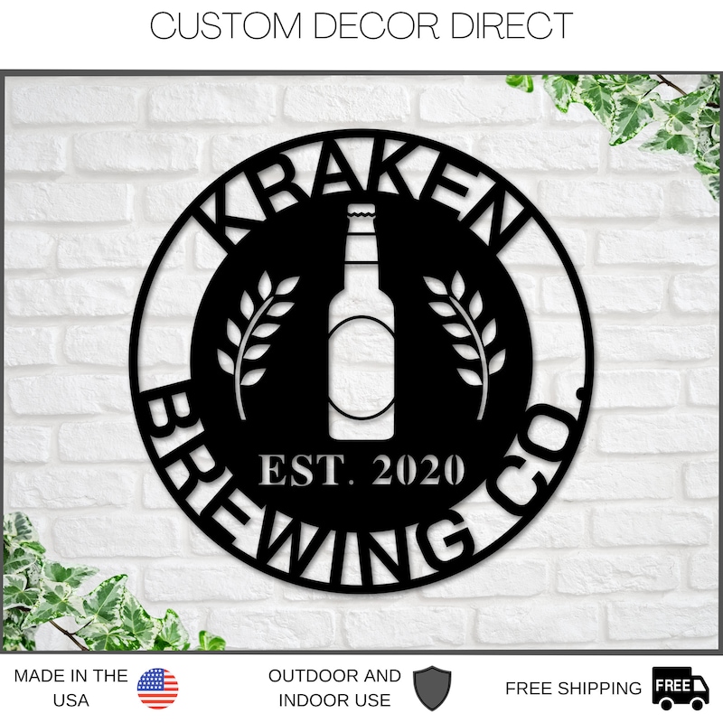 Metal Beer Signs - Etsy