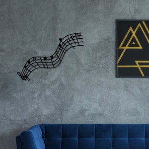 Metal Musical Note Art, Music Symbol Decor, Musician Decor, Studio Wall ...