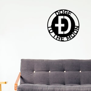 Dogecoin Sign, Metal Dogecoin Sign, Personalized Dogecoin, Custom ...