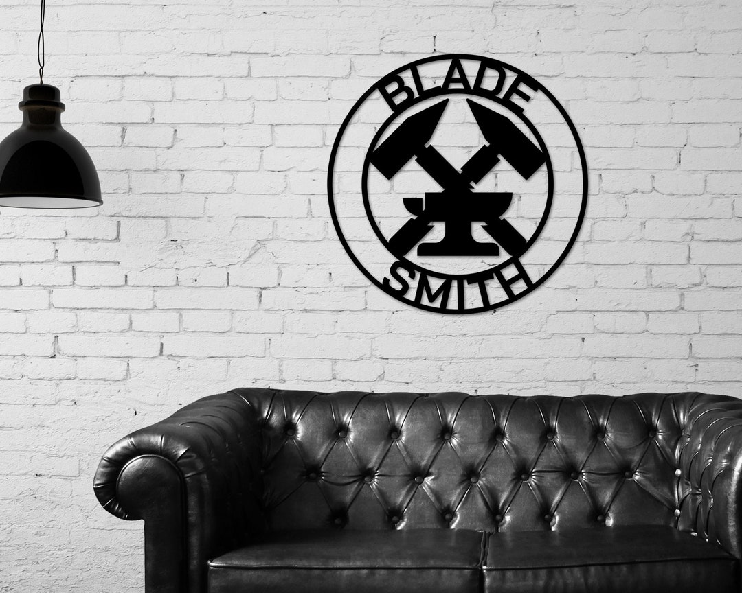 Home Forge Sign, Forge Sign, Blacksmith Sign, Metal Sign, Blade Smith ...