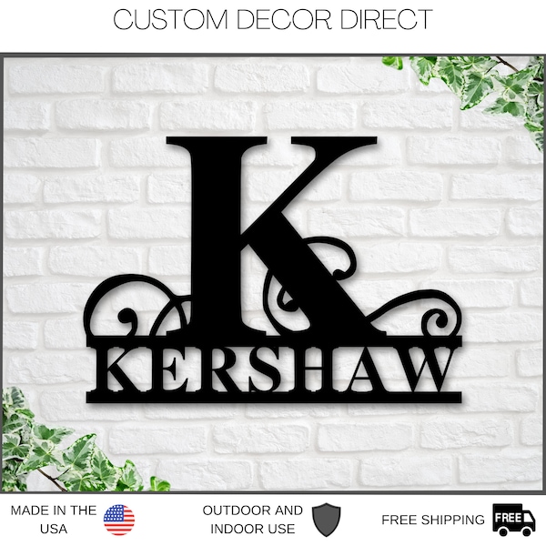 Metal Monogram - Etsy