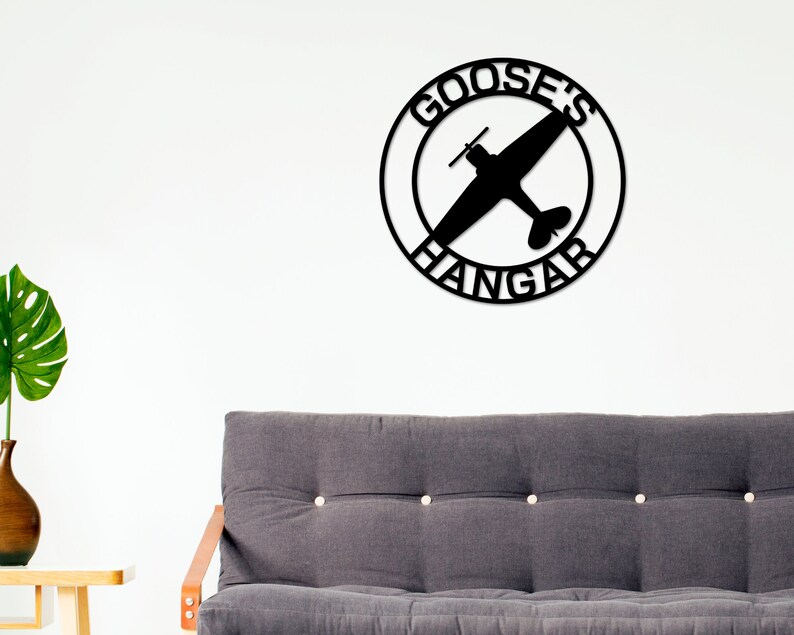 Airplane Themed Nursery Sign, Airplane Name Sign, Metal Circle Name ...