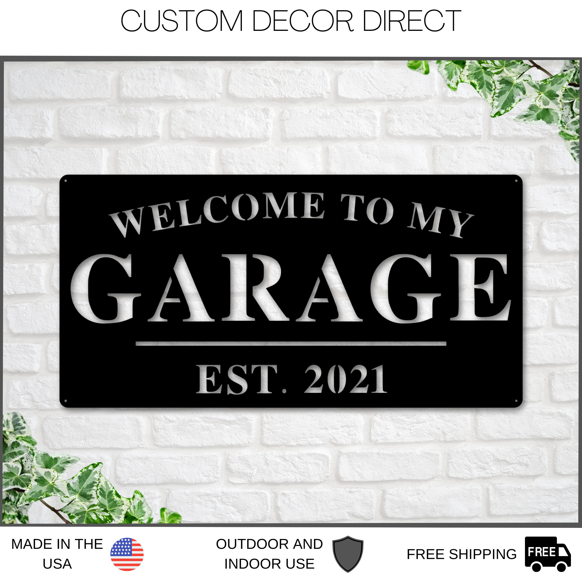 Garage Sign Garage Decor Personalized Garage Sign Gift for | Etsy