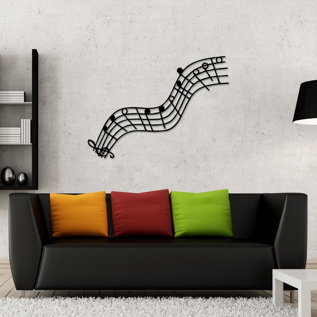 Metal Musical Note Art, Music Symbol Decor, Musician Decor, Studio Wall ...
