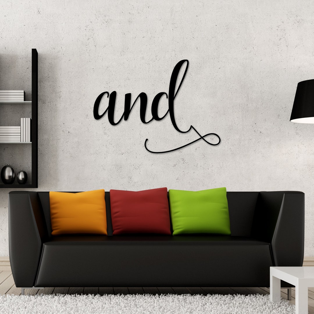 And Metal Wall Art, Word Wall Art, Metal Words, Words Decor, Funny ...