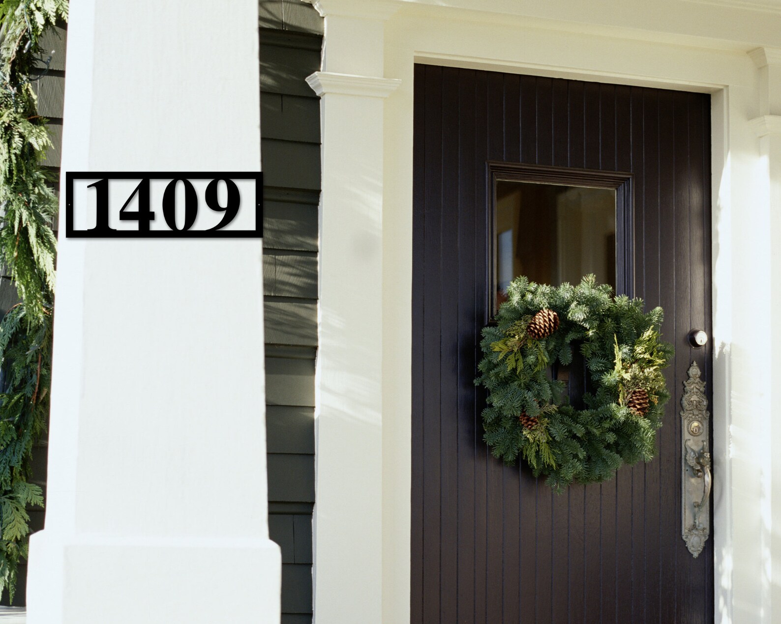 Address Sign Metal Address Plaque Metal house numbers | Etsy