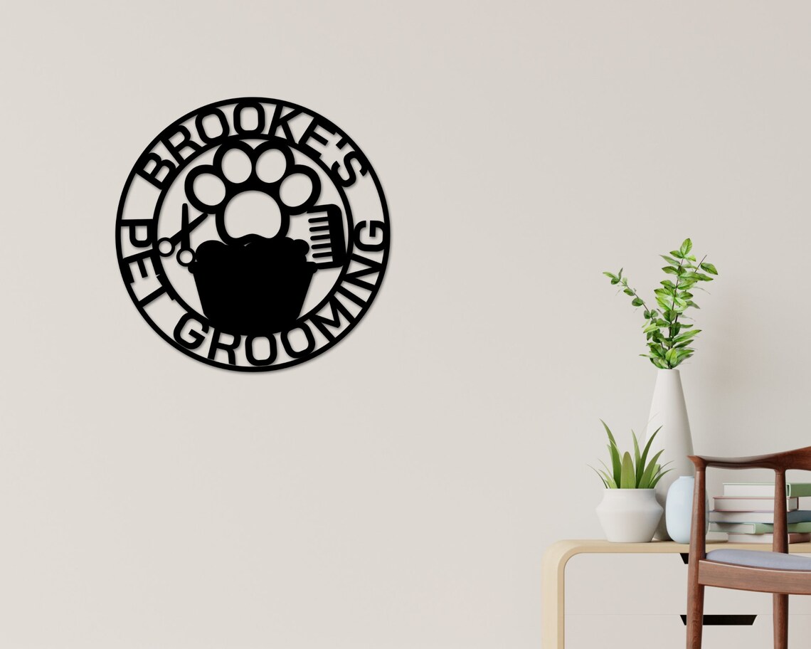 Pet Grooming Sign Pet Groomer Sign Dog Grooming Sign - Etsy