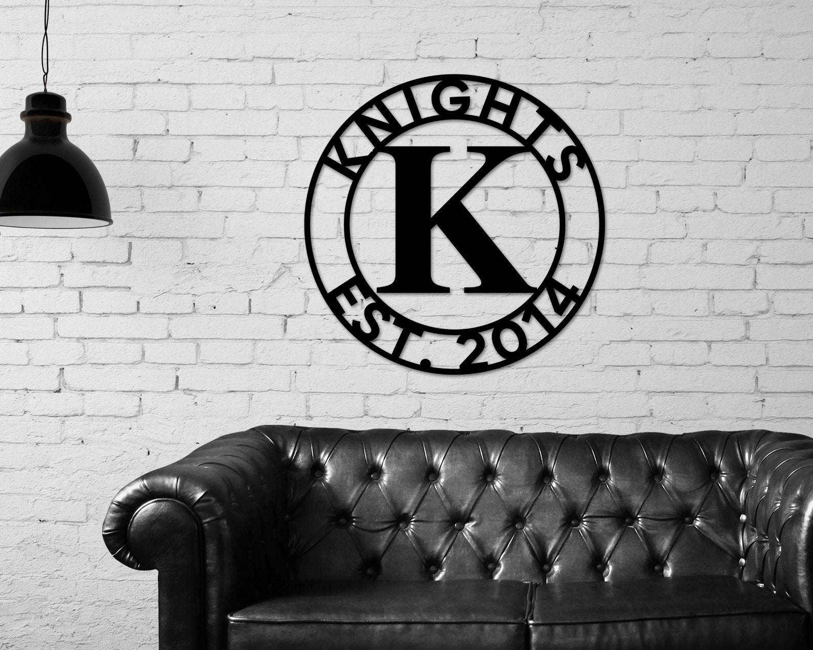 Metal Monogram Sign Wall Decor Home Kitchen Art Patio | Etsy