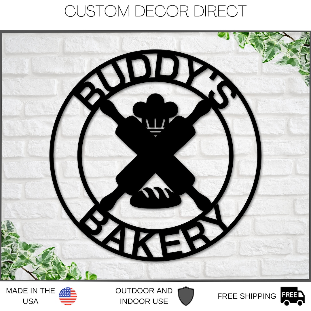 Bakery Sign, Bakery Shop Sign, Personalized Bakery Sign, Bakery Decor ...