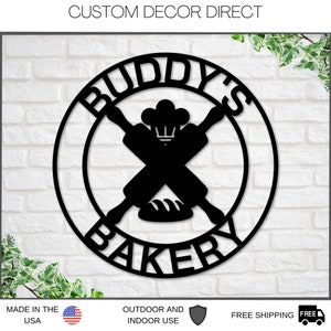 Bakery Sign, Bakery Shop Sign, Personalized Bakery Sign, Bakery Decor ...