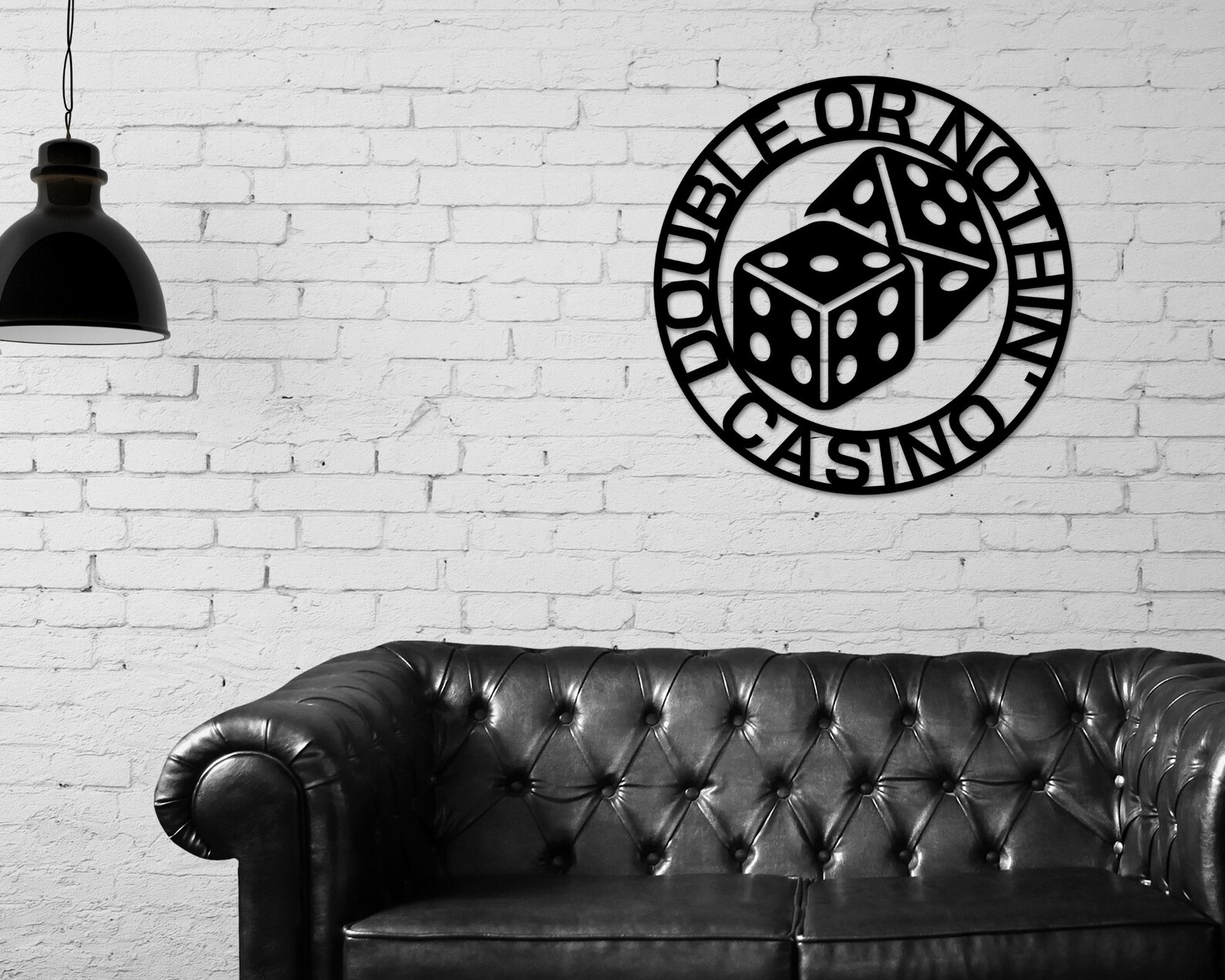 Casino Sign Gambling Sign Poker Sign Dice Sign Dice Wall | Etsy