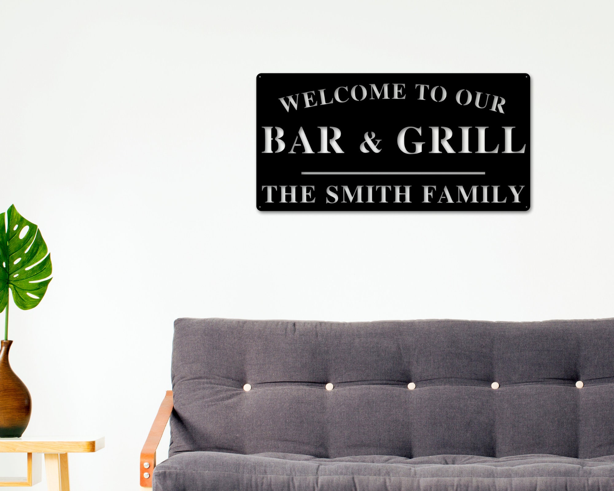 Welcome to Our Bar and Grill Sign Personalized Bar and Grill - Etsy