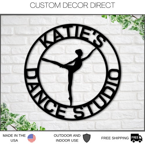 Personalized Dancer Sign Dance Studio Metal Sign Custom | Etsy