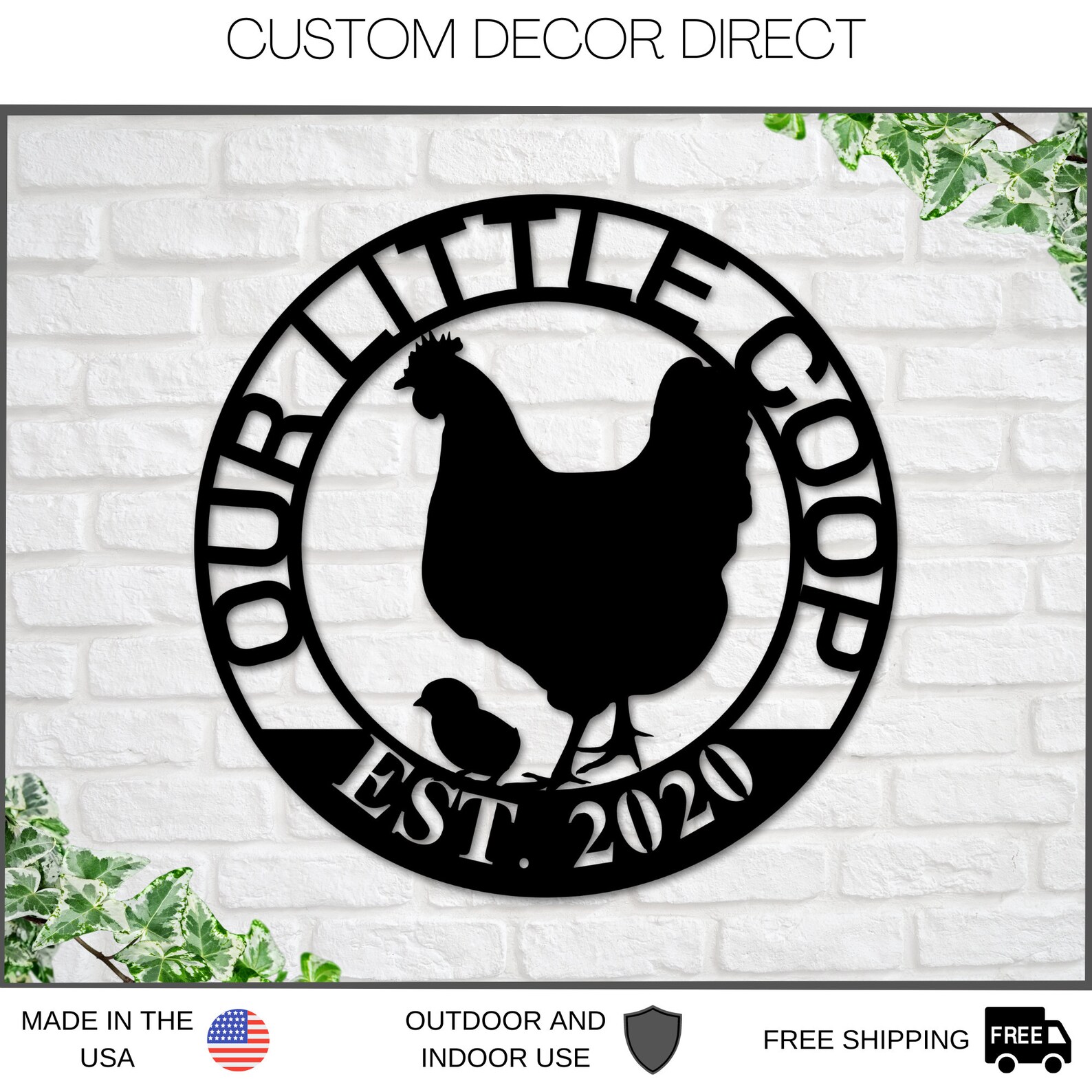 Custom Hen House Sign Hen House Coop Sign Our Little Coop - Etsy