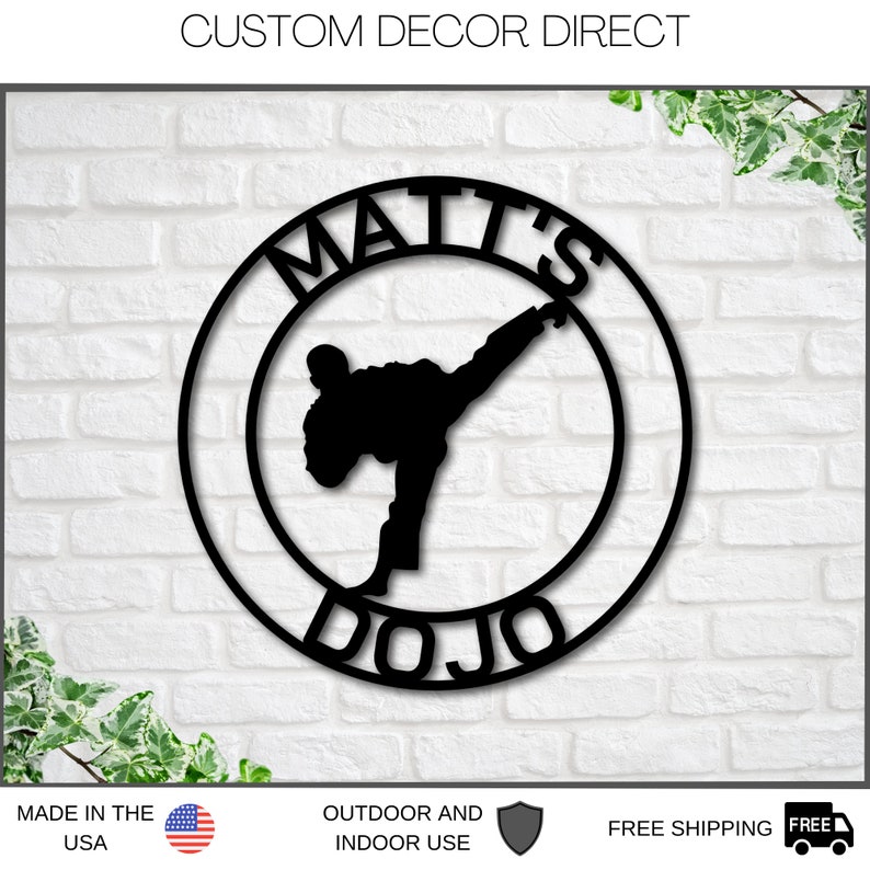 Custom MMA Metal Sign Personalized Karate Sign Martial Arts - Etsy