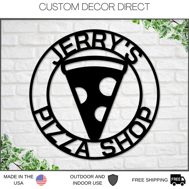 Pizza Shop Sign Personalized Pizza Sign Pizza Shop Decor - Etsy